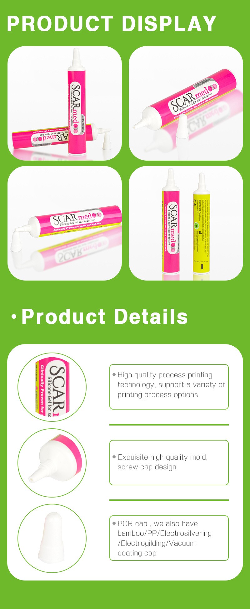 Wholesale Latest Medicated Plastic Squeeze Bullet Cap Tube Gel for ...